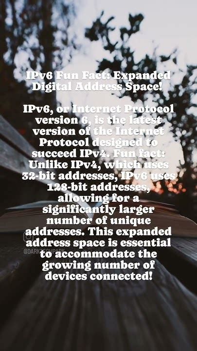 Ipv6 Fun Fact Expanded Digital Address Space Youtube