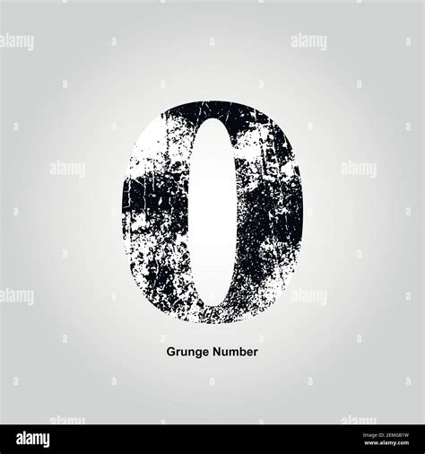 Grunge Numbers Vector Illustration Stock Vector Image Art Alamy