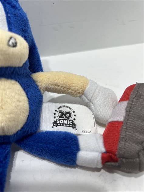 Mavin Sonic The Hedgehog Plush Sonic Sega Jazwares 20th Anniversary Plush 8”
