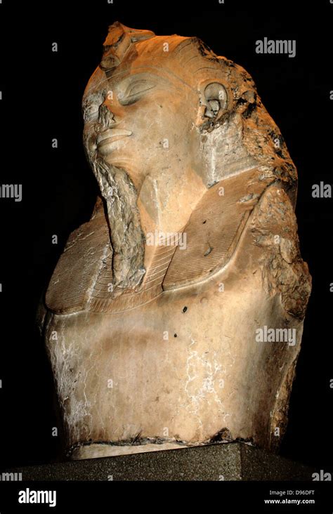 Upper Part Of A Colossal Statue Of Amenhotep Iii Eighteenth Dynasty About Bc From Thebes