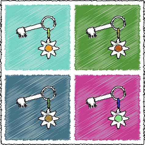 평면 음영 스타일 아이콘 키 및 벡터 컬렉션 Ai Eps Uidownload