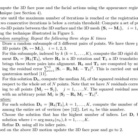 Tracking The 3d Face Pose And The Facial Actions In Each Video Frame Download Scientific