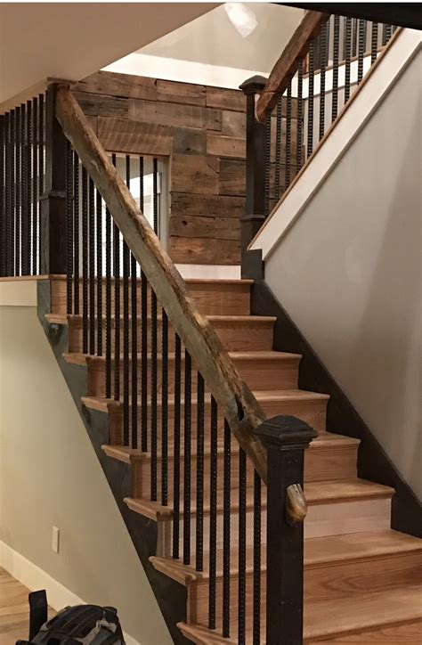 Farmhouse Wood Stair Railing At Karen Burns Blog