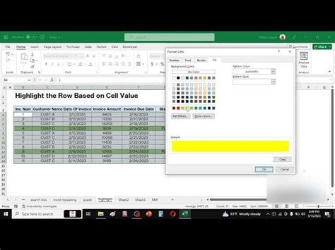 Learn Microsoft Excel On Linkedin How To Auto Highlight Row Based On