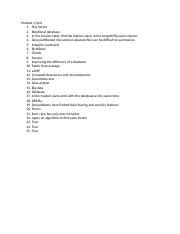 Module Quiz Docx Module Quiz Sql Server Relational Database In The Session Table