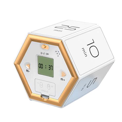 Washranp Multi Hexagon Clock Timer Magnetic Flip Digital Backlit Display Led Timer With 6 Preset