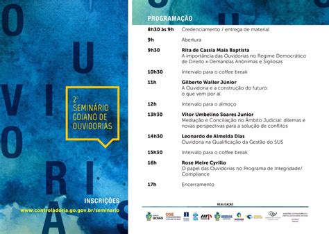 Ouvidoria Da Ufg Participa Do 2º Seminário Goiano De Ouvidorias Ouvidoria