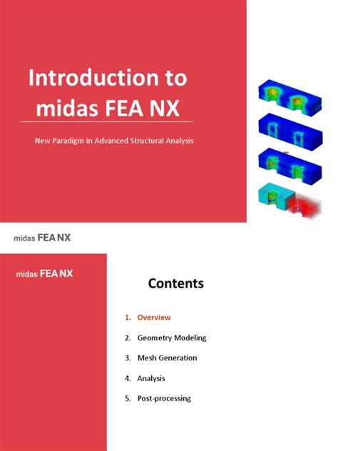 Midas Fea Nx Introduction Download Free Pdf Finite Element Method