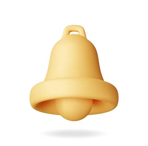 Premium Vector 3d Notification Bell Icon Isolated