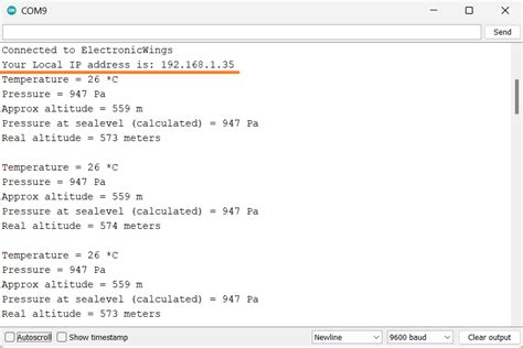 BMP Barometer Sensor Interfacing With NodeMCU NodeMCU