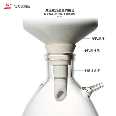 三爱思具上嘴抽过滤瓶2500mL以下瓶口部加大内径29 60mm不磨砂配套布氏漏斗托滤纸使用热卖中 虎窝淘