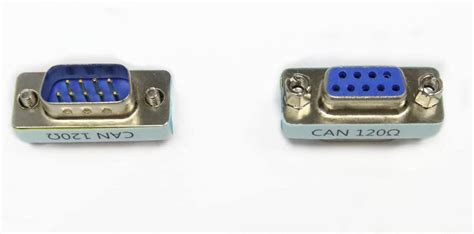 2pcs Can Bus Terminal Resistance Terminator Db9 120ohm Rs323 Serial Male To Female Connector