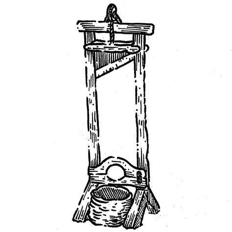 Guillotine Drawing Simple