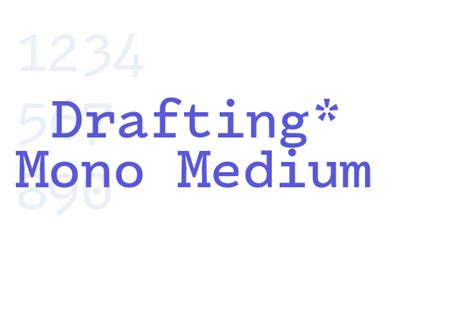 Drafting Mono Medium Font Free Download Now
