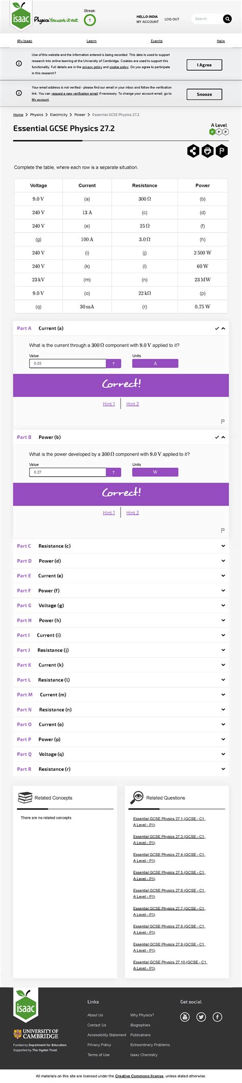 Essential GCSE Physics Isaac Physics Home Physics Electricity Power Essential GCSE