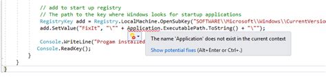 Net Add Start Up Registry Value For A Clickonce C Console