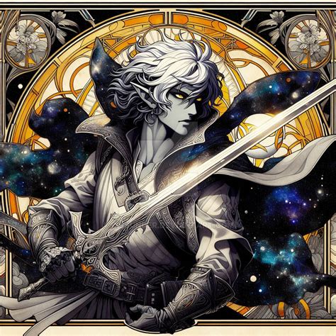 Drow Warrior With Sword Art Adoptable Character 8 By Dissunder On Deviantart