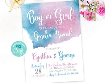 Sex Party Gender Reveal Invitation Digital File Etsy
