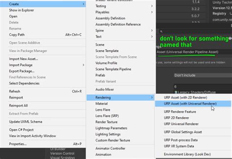Cant Find Render Pipeline Option Unity Engine Unity Discussions