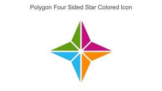 Polygon Four Sided Star Colored Icon In Powerpoint Pptx Png And