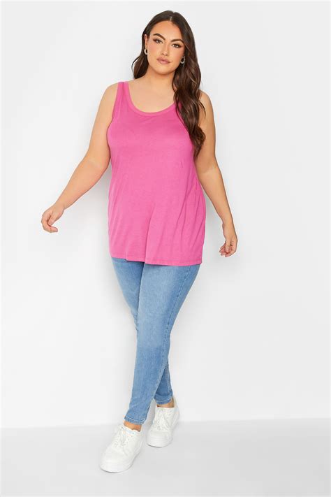 Plus Size Hot Pink Vest Top Yours Clothing
