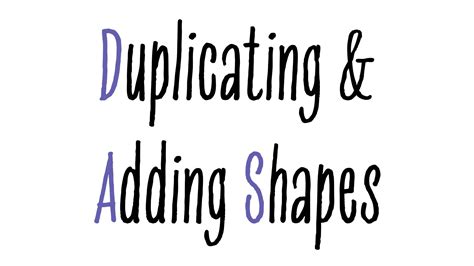 Duplicating And Adding Shapes Highlight Crafts