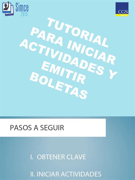 Pdf Tutorial Realizar Inicio De Actividades Sii Y Emision De Boletas