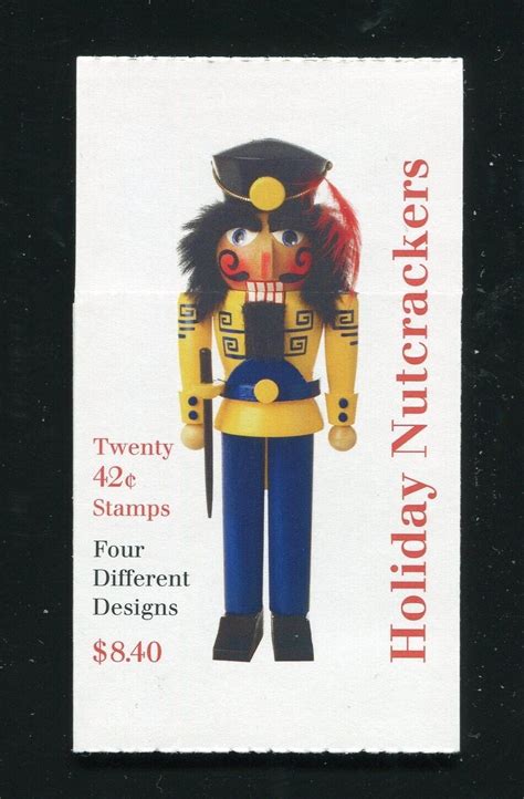 Bk306 Holiday Nutcrackers Complete Combination Booklet Of 20 42¢ Stamps