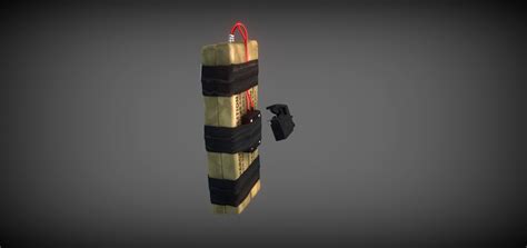 3d Model C 4 C4 Explosive Vr Ar Low Poly Cgtrader