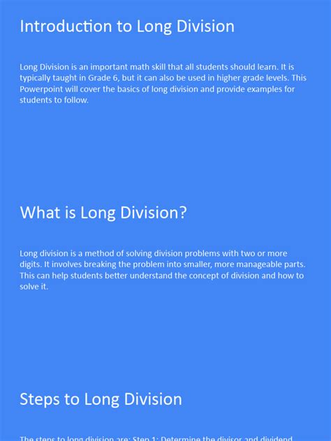Long Division Pdf Division Mathematics Mathematical Notation