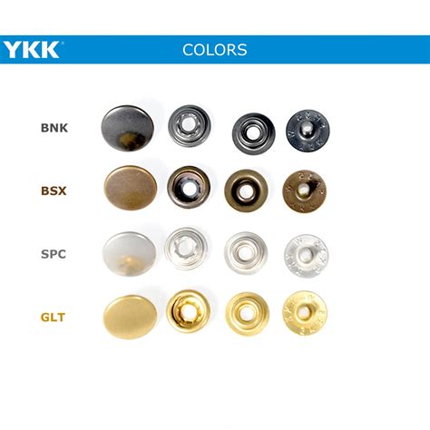 Ykk Sk35 Four Parts Ring Spring Button Snap Button Brass Button Sna