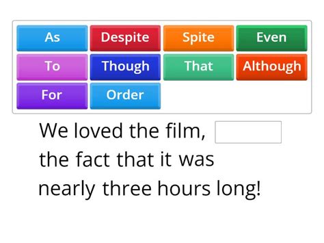 Clauses Of Contrast And Purpose Completar La Frase