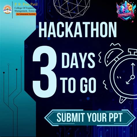 Coding Club The Countdown Begins 🌠 3 Days Left To Submit Your Idea 💡