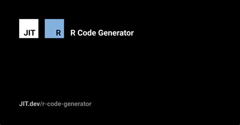 R Code Generator