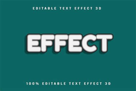 Premium Vector Effect Editable Text Effect 3d Emboss Cartoon Style