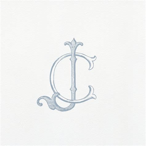 Vintage Cjjc Interlocked Monogram Digital Download Monogram