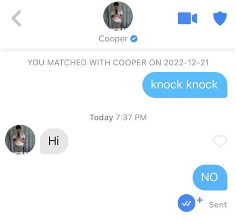 No One Appreciates A Good Knock Knock Joke Anymore Smh R Tinder