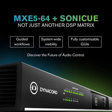 This Isnt Your Average Digital Audio Matrix The Mxe5 64 Matrix Mix Engine Is A Performance