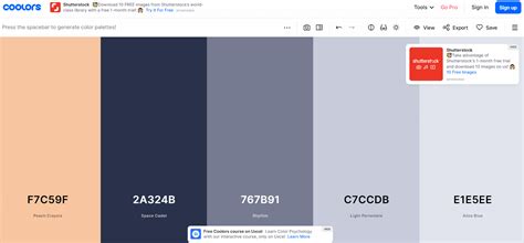 Coolors Free Colour Palette Generator For Creators PUSH Fm