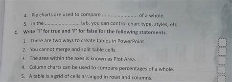 Tables And Charts In Powerpoint Sarthaks Econnect Largest Online Education Community