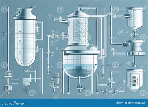 Extraction And Processing Methods With Close Up On The Individual Steps Of A Process Stock