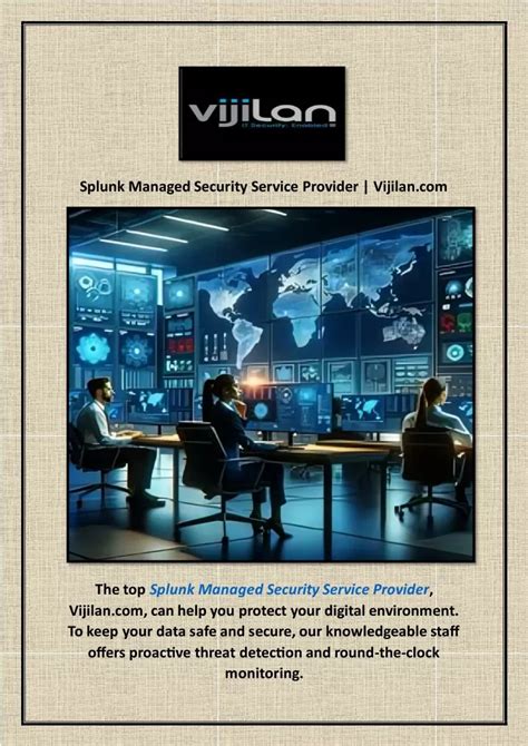 PPT Splunk Managed Security Service Provider Vijilan Com PowerPoint Presentation ID 13153059