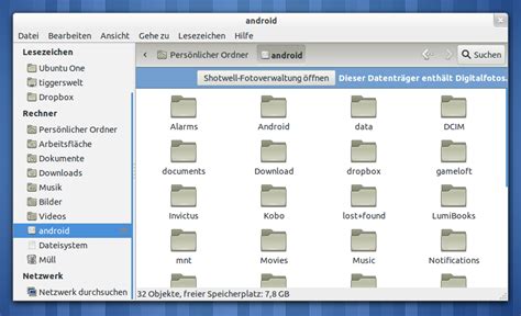 Geräte Mit Android 3 0 Oder 4 0 Via Mtp In Ubuntu Linux Einbinden Linux Und Ich