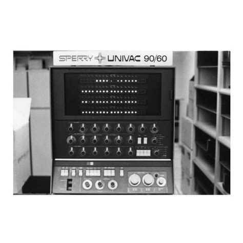 Photograph Depicting The Console Of A Univac 90 60 Mainframe Computer 20 Inch By 30 Inch