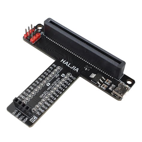 Haljia T Type Gpio Expansion Board For Bbc Microbit T Adapter Breakou