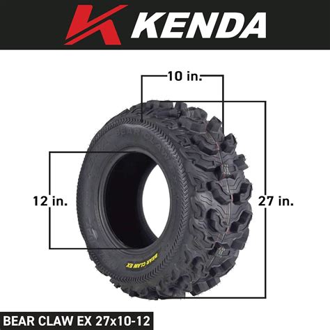 Kenda Bearclaw Ex K573 21×7 10 Front Tire For All Terrain Atv Utv