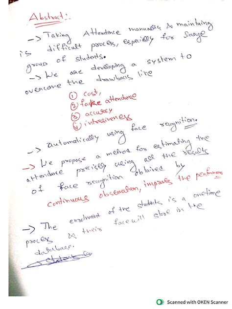 Automatic Attendance System Project Pdf