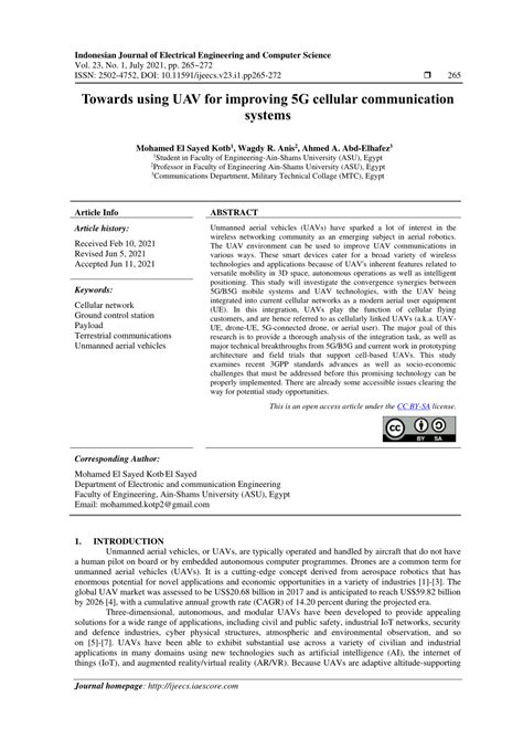 Pdf Towards Using Uav For Improving 5g Cellular Communication Systems