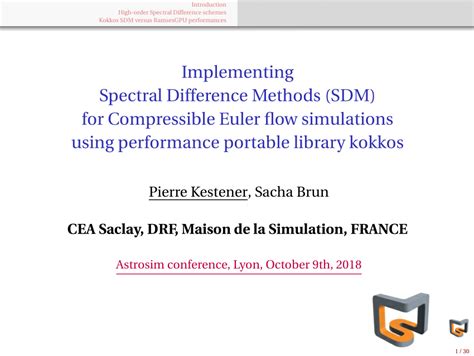 Pdf Implementing Spectral Difference Methods Sdm For Compressible Euler Flow Simulations