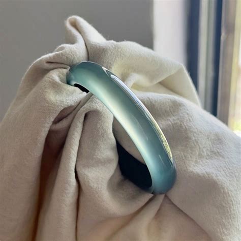 Blue Jade Bangle Custom Gray Bracelets Handmade Natural Green Agate Peacock Bangle Personalized